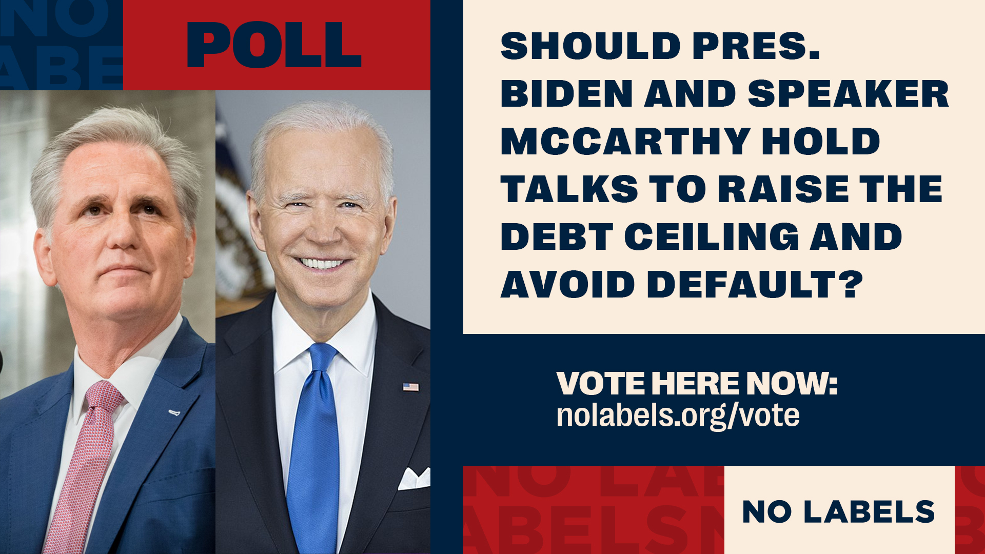 POLL VOTE NOW: Should Pres. Biden and Speaker McCarthy hold talks to ...